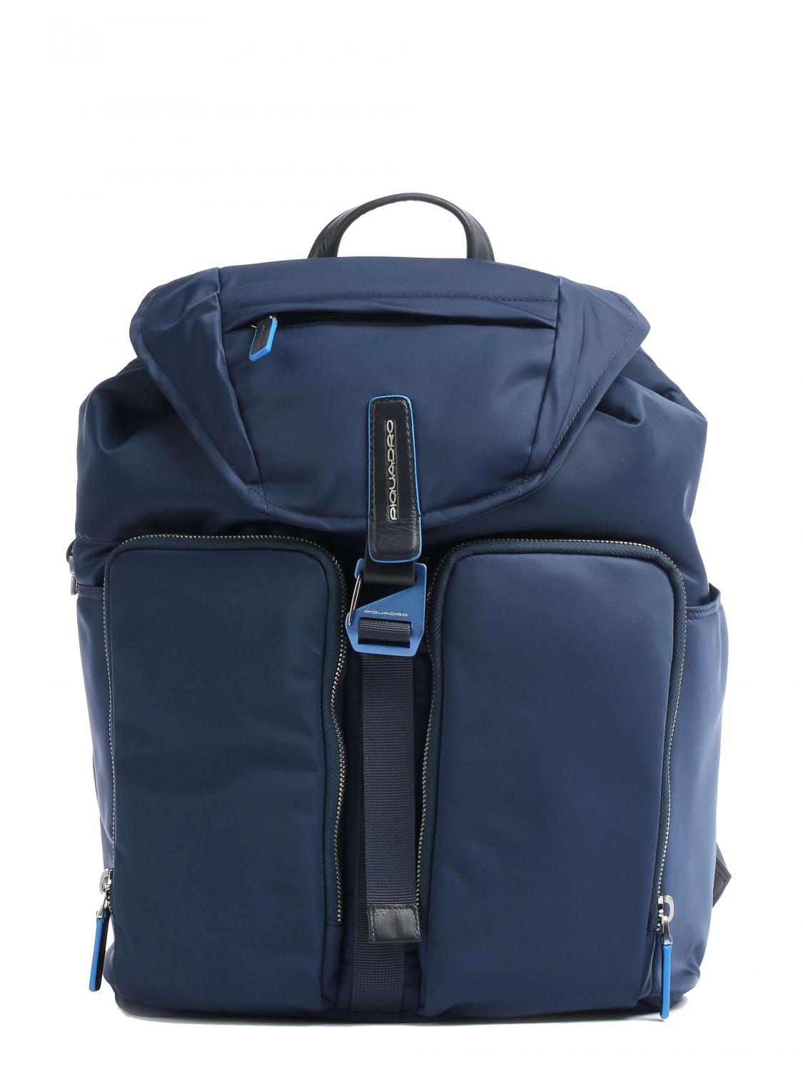 Piquadro Ryan Zaino Porta Pc 14" Blu - Acquista A Prezzi Outlet!