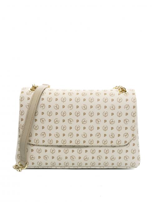 Pollini Heritage Borsa A Spalla Media Avorio - Acquista A Prezzi Outlet!