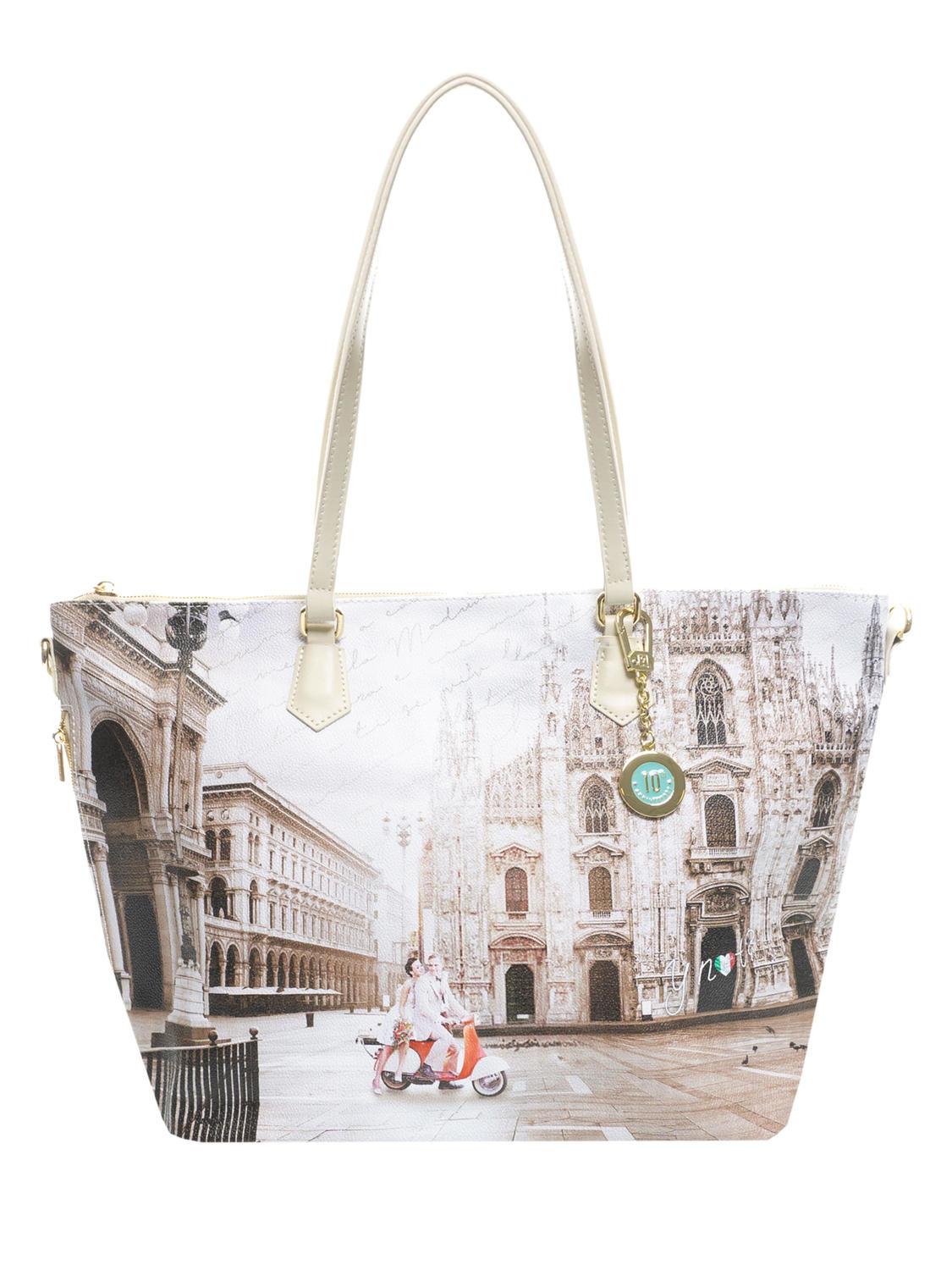 Ynot Yesbag Shopping Bag Media Milano Classic - Acquista A Prezzi Outlet!