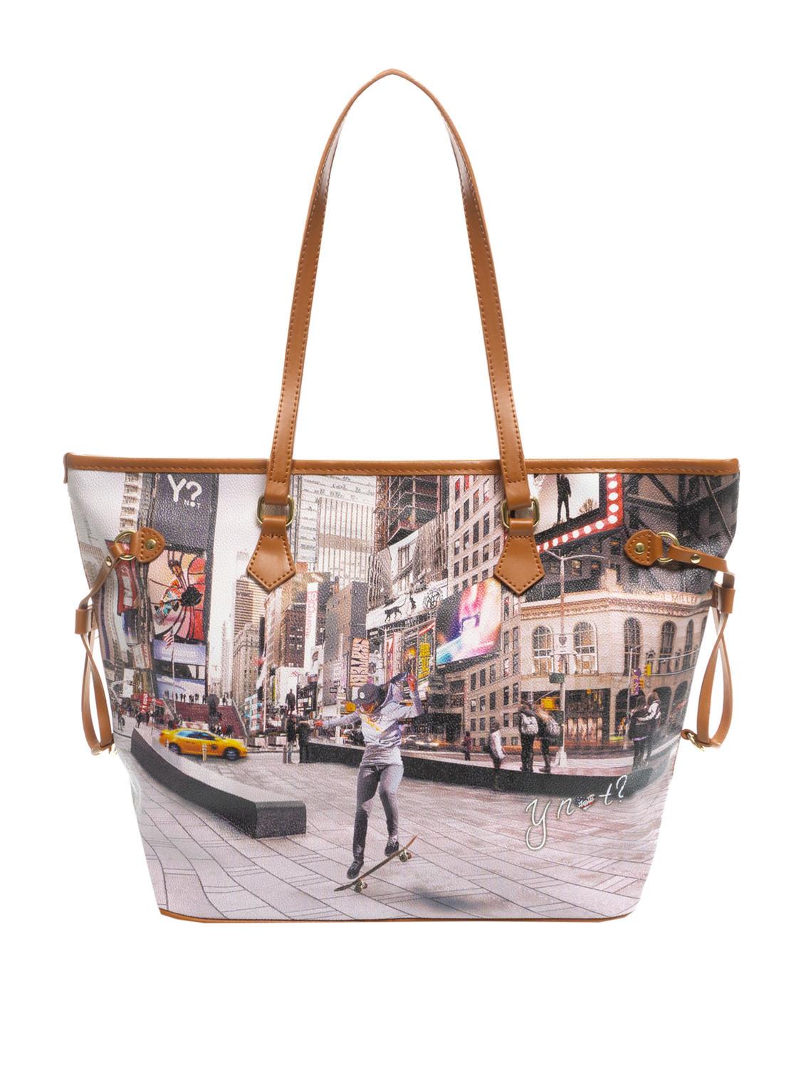 Ynot Yesbag Shopping Bag New York Skater - Acquista A Prezzi Outlet!