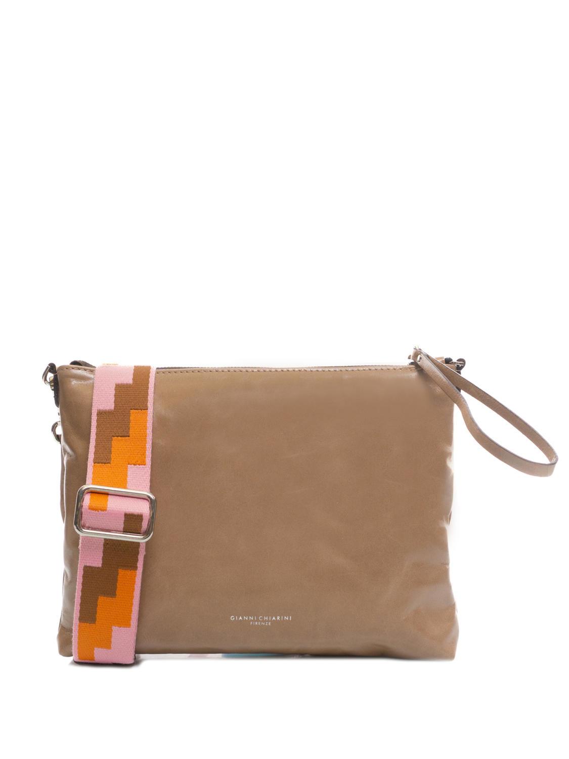 Gianni Chiarini Clutch Borsa Con Tracolla, In Pelle Cameo - Acquista A ...
