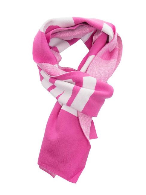 John Richmond Zamig Sciarpa Maxi Logo Fuxia - Acquista A Prezzi Outlet!