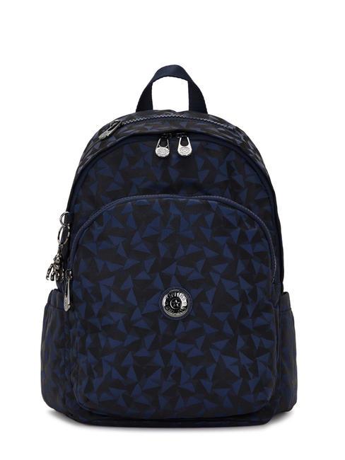 Kipling Delia M Zaino Endless Navy Jacquard - Acquista A Prezzi Outlet!