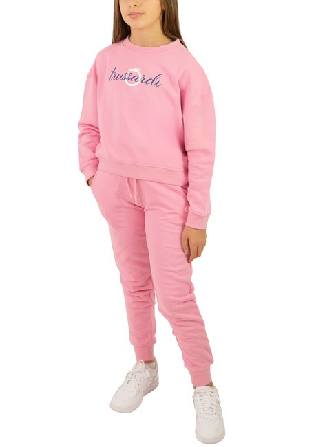 TUTA BAMBINO UNISEX TRUSSARDI fleshi set felpa e pantaloni BECONIA PINK ...