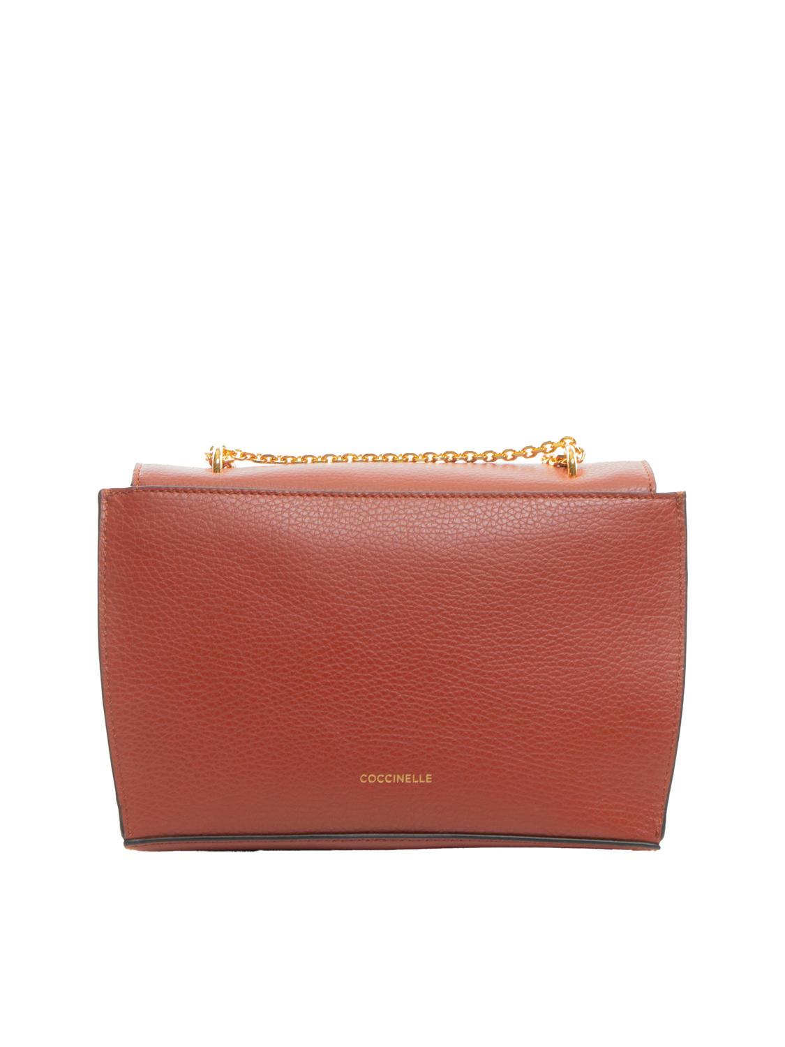 Coccinelle Blossom Borsa In Pelle Con Tracolla Catena Acero - Acquista ...