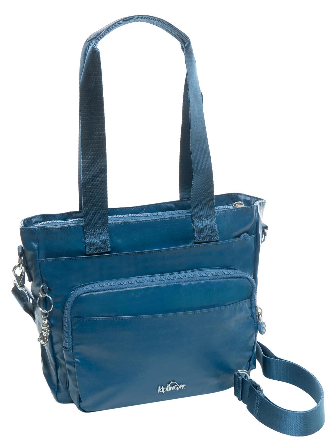 Kipling Sinisia Borsa A Spalla Con Tracolla Lacquer Dark Blue ...