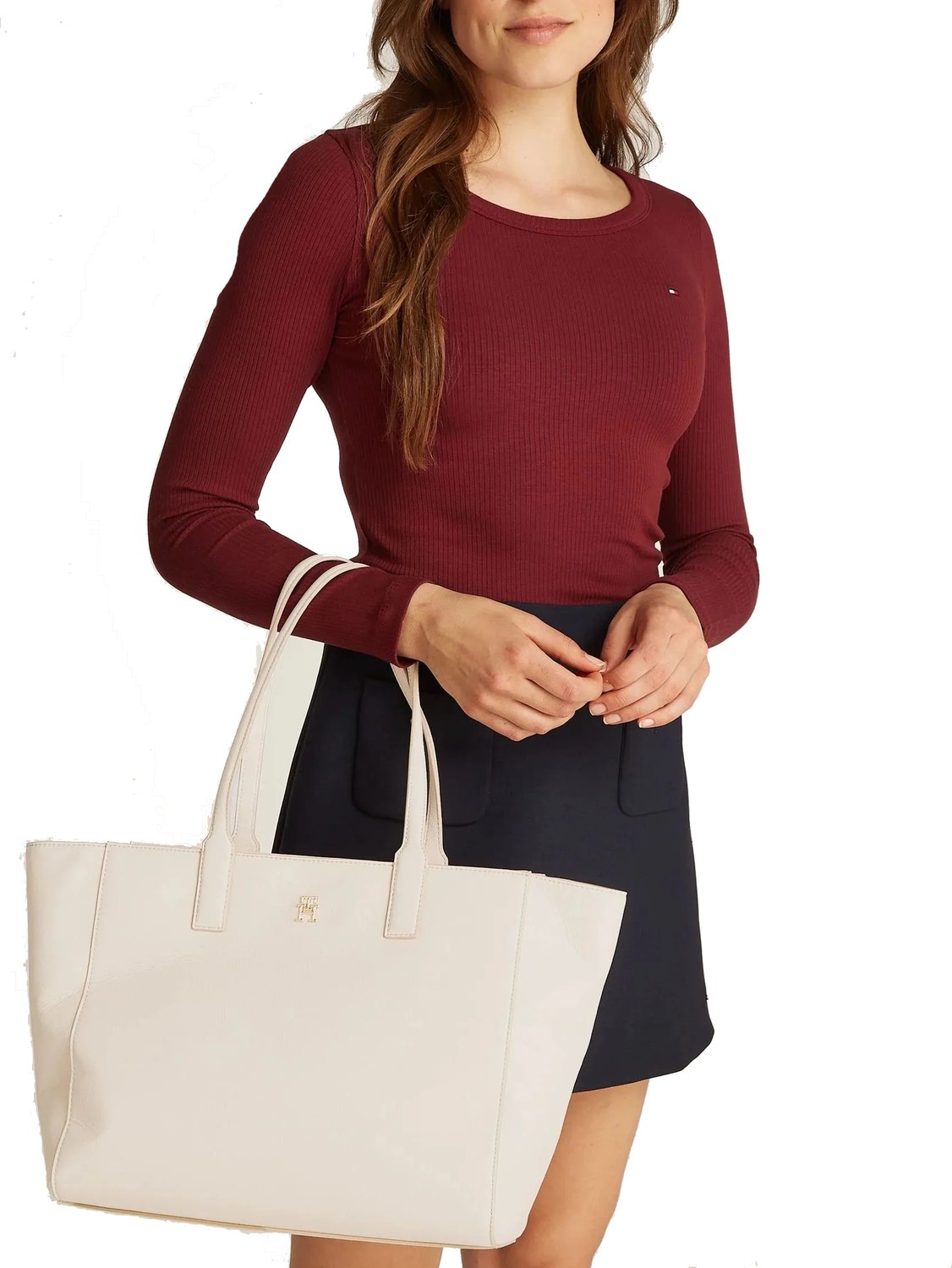 Tommy Hilfiger Th Soft Logo Shopping Bag Sugarcane - Acquista A Prezzi ...